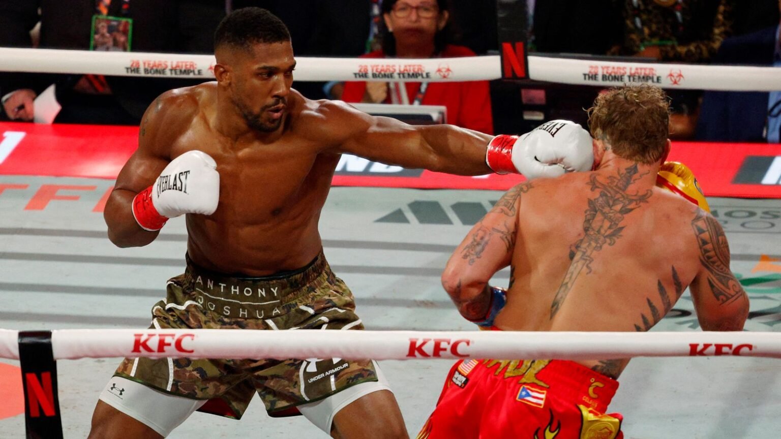 Anthony Joshua defeats Jake Paul in heavyweight clash in Miami | UK ...